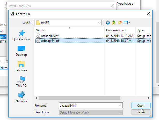 How to install correct Apple drivers
