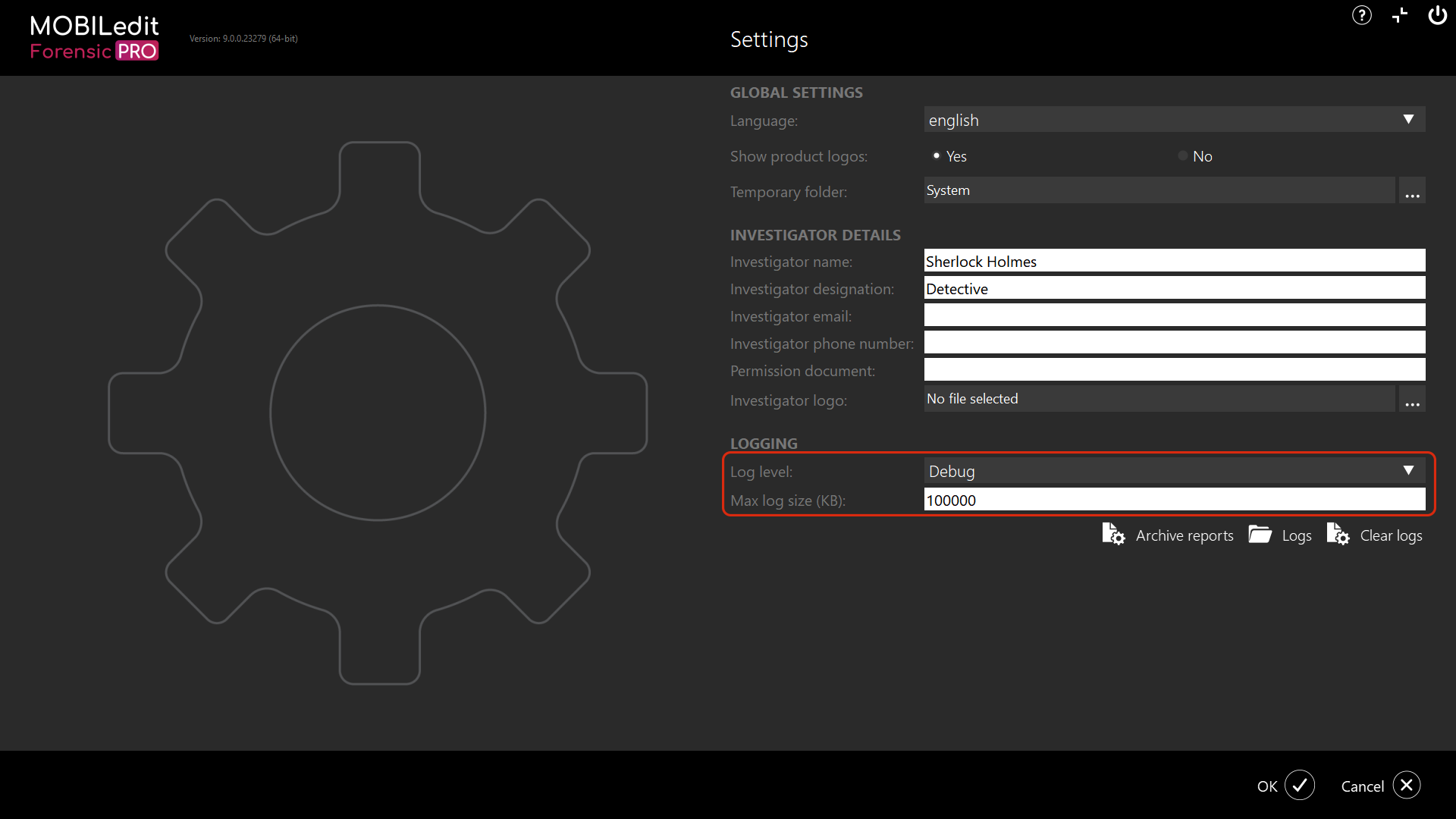 How to set the Debug Log level How to set the Debug Log level